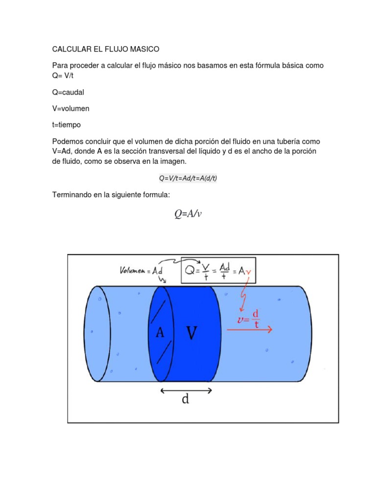 Calcular El Flujo Masico7 | PDF