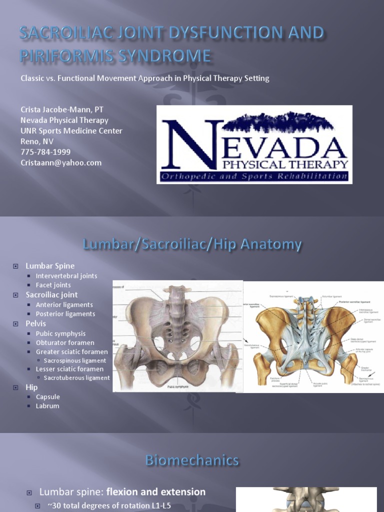 SI Joint Dysfunction in Physical Therapy | PDF | Pelvis | Human Anatomy