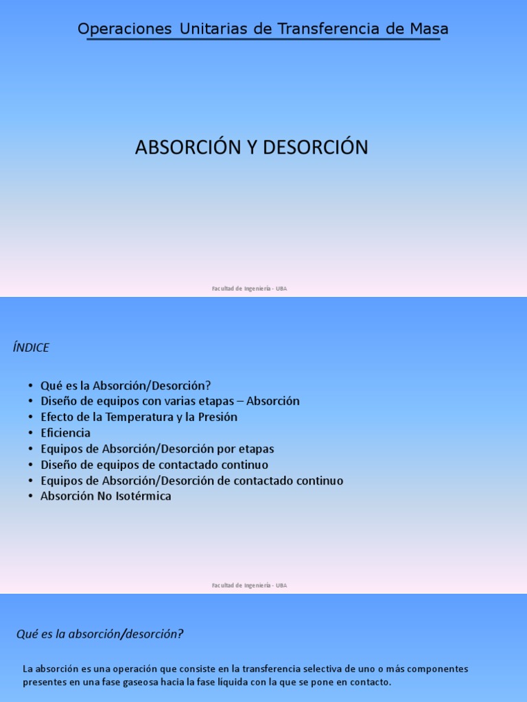 Absorcion | PDF | Absorción (Química) | Fase (materia)