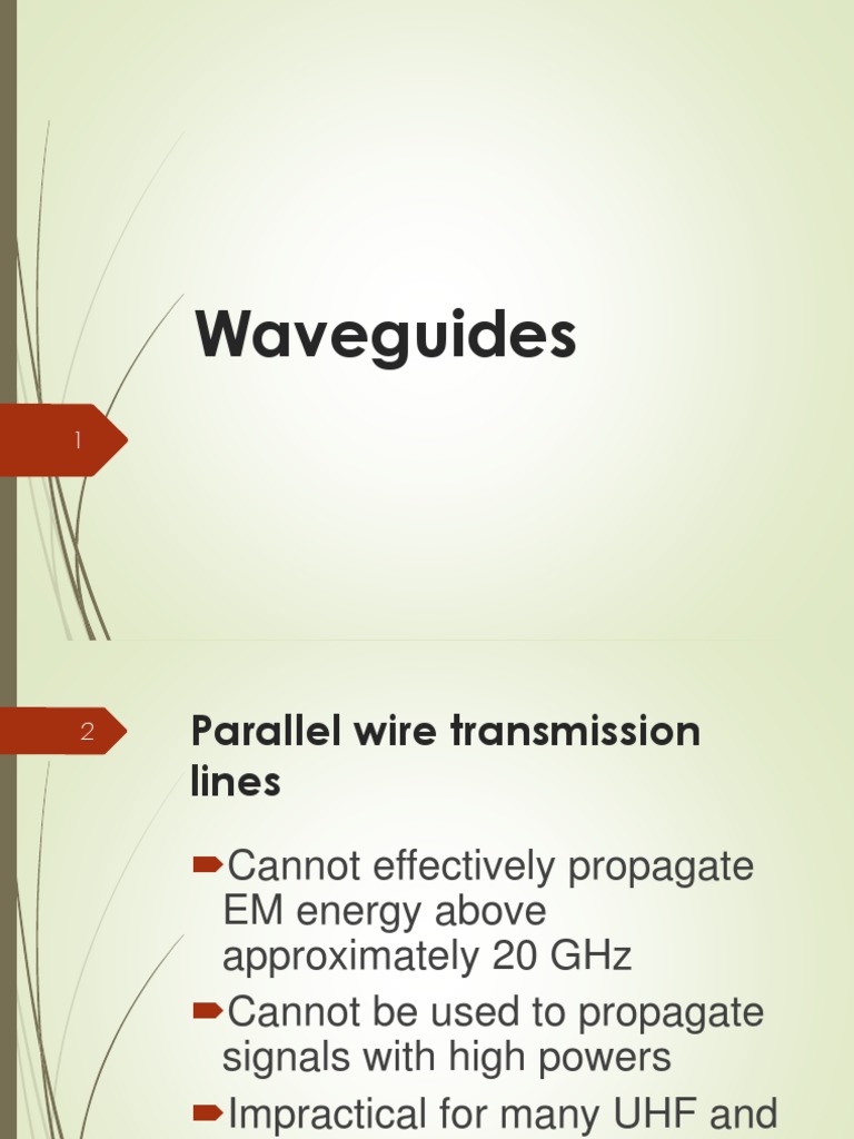 Wave Guides | PDF | Waveguide | Microwave