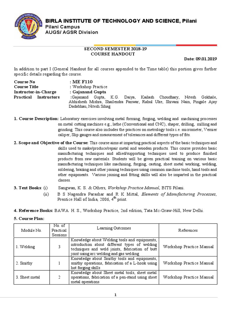 Workshop Practice PDF | PDF | Machining | Grinding (Abrasive Cutting)