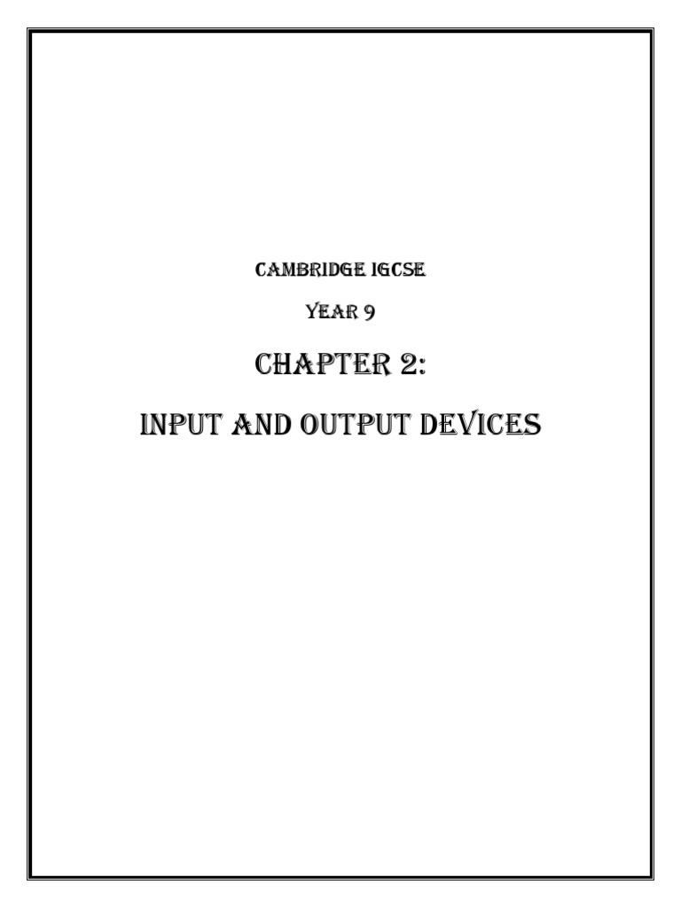 Cambridge IGCSE Year 9 | PDF | Oled | Computer Monitor
