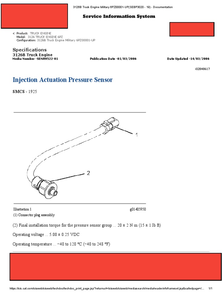 Injection Actuation Pressure Sensor-Editado | PDF