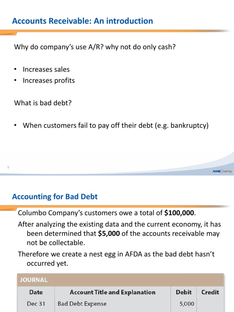 Accounts Receivable: An Introduction | PDF