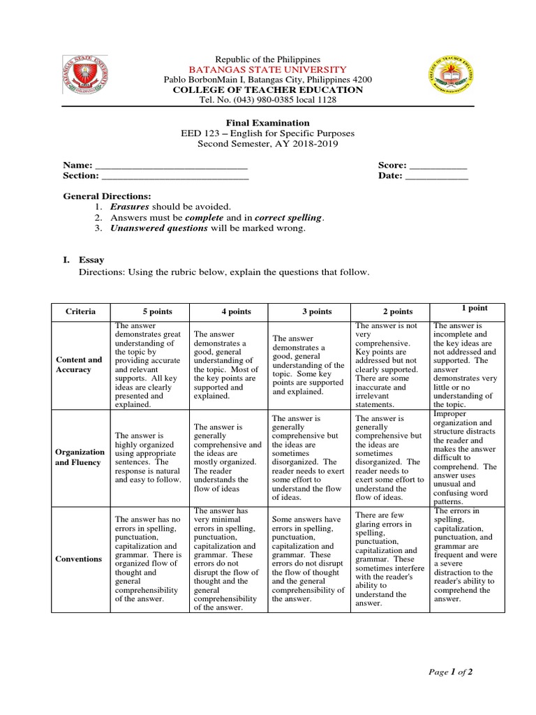 College of Teacher Education: Batangas State University | PDF ...
