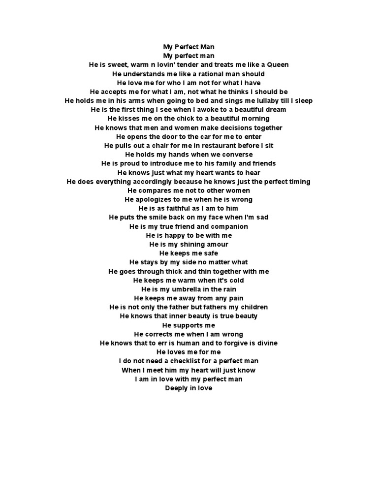 My Perfect Man. | PDF