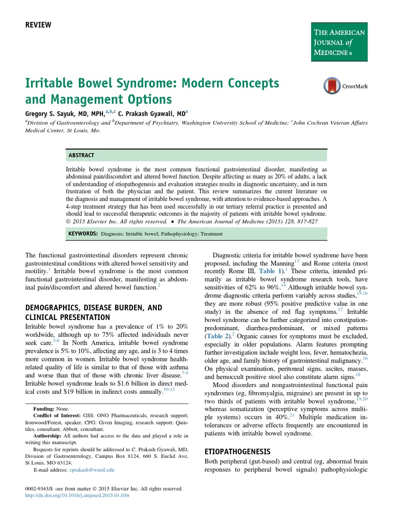 Ibs Jurnal | PDF | Irritable Bowel Syndrome | Constipation