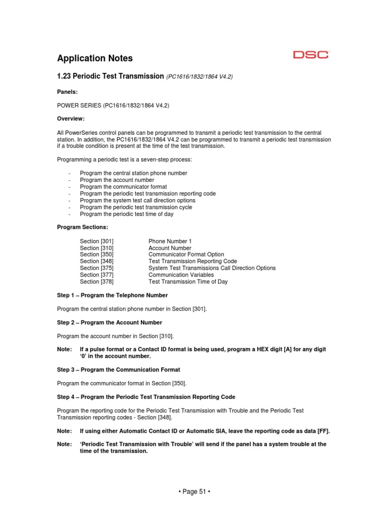 Application-Notes PC1616 1832 1864-V4.2 Periodic-Test | PDF | Telephone ...