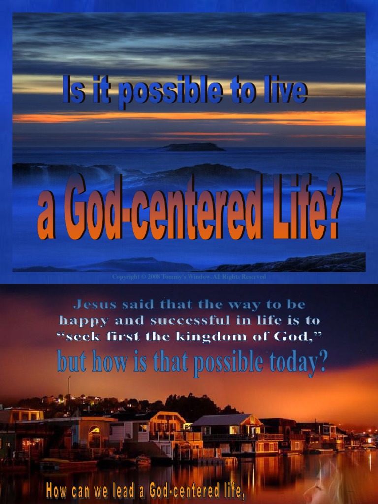 A God Centered Life | PDF