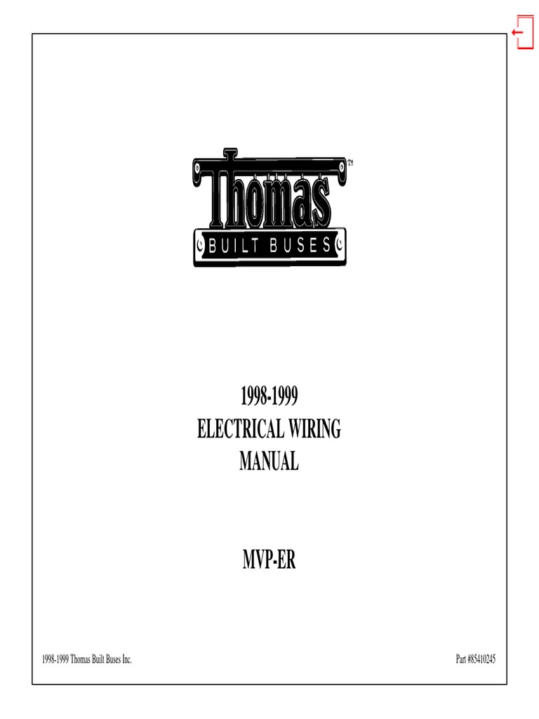 1998-1999 Electrical Wiring Manual: 1998-1999 Thomas Built Buses Inc ...