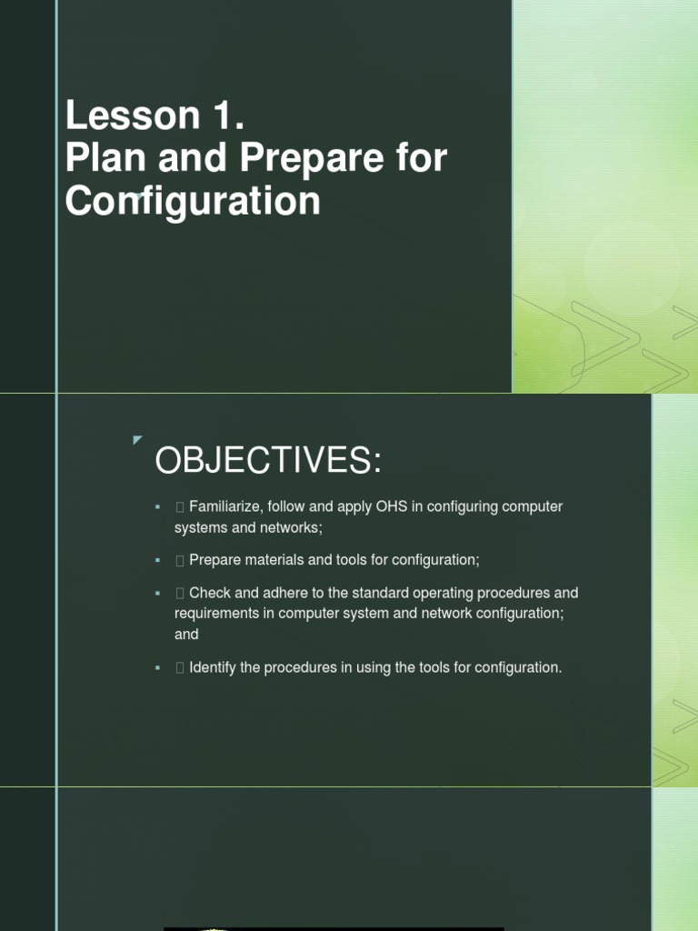 Lesson 1. Plan and Prepare For Configuration | PDF | Fire Safety | Fires