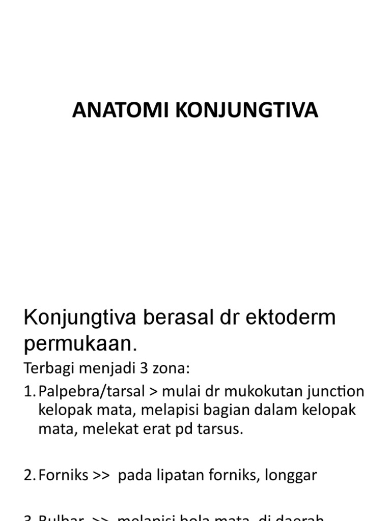 Anatomi Konjungtiva | PDF