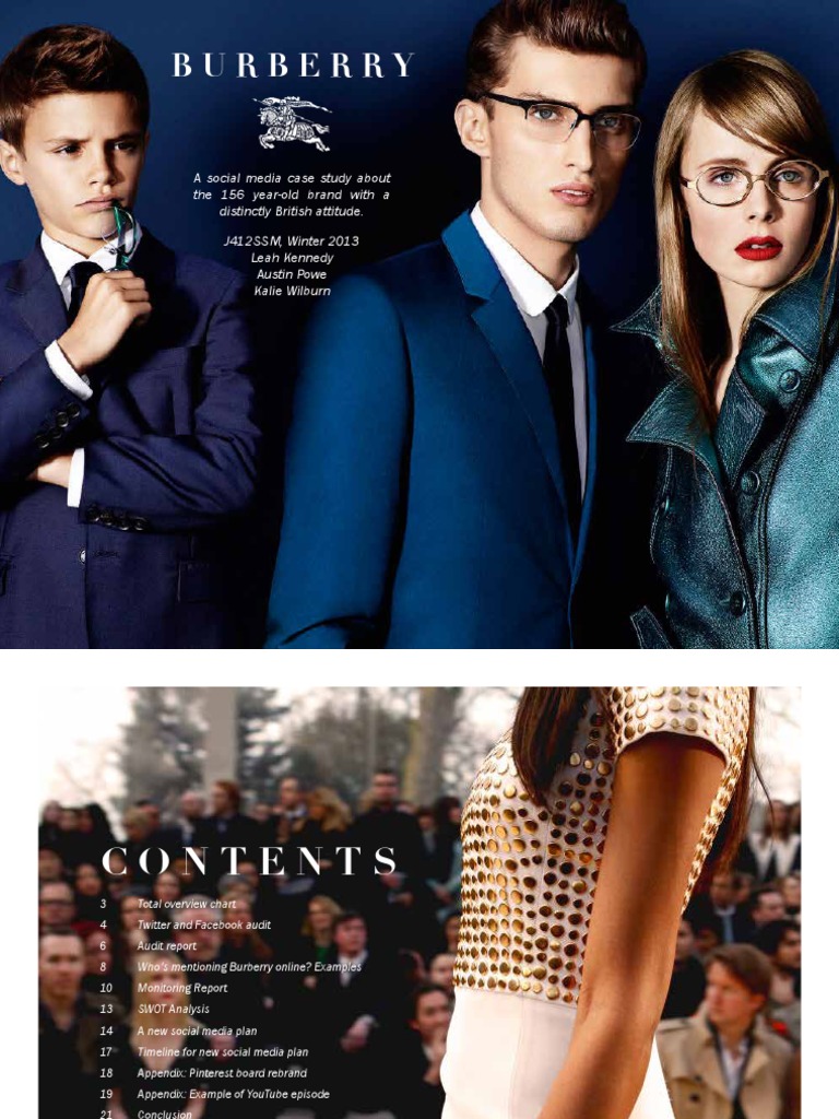 Burberry Case Study PDF | PDF | Social Media | Popular Culture & Media Studies