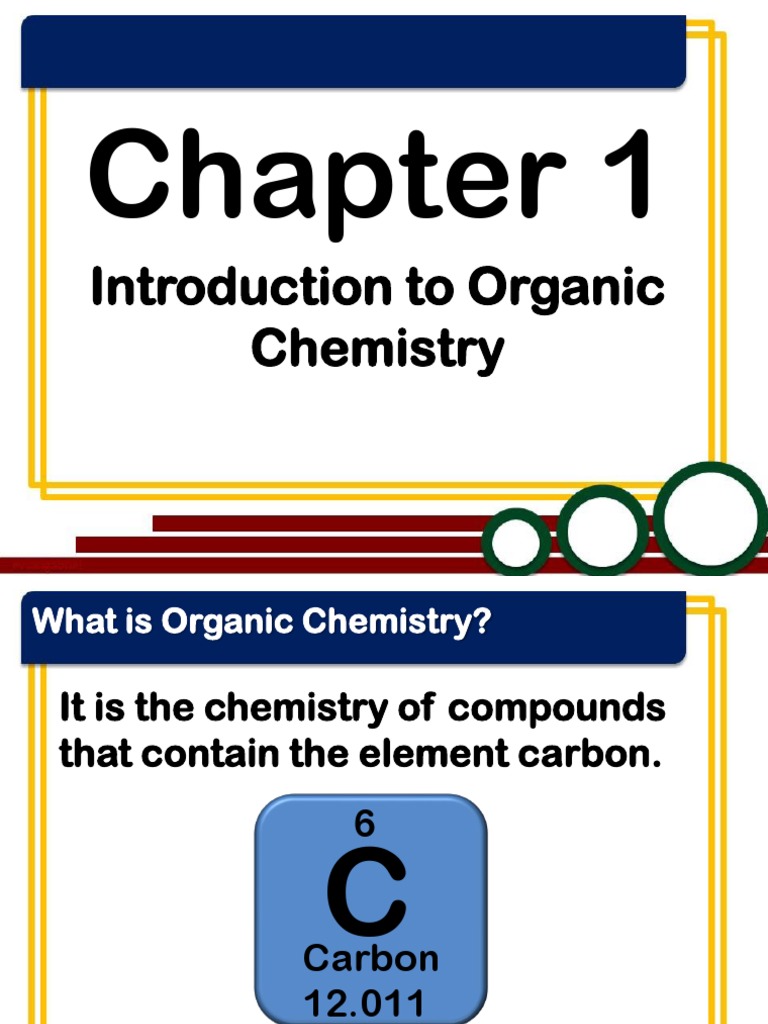 01chem 40 I. Introduction To Organic Chemistry | PDF | Organic ...