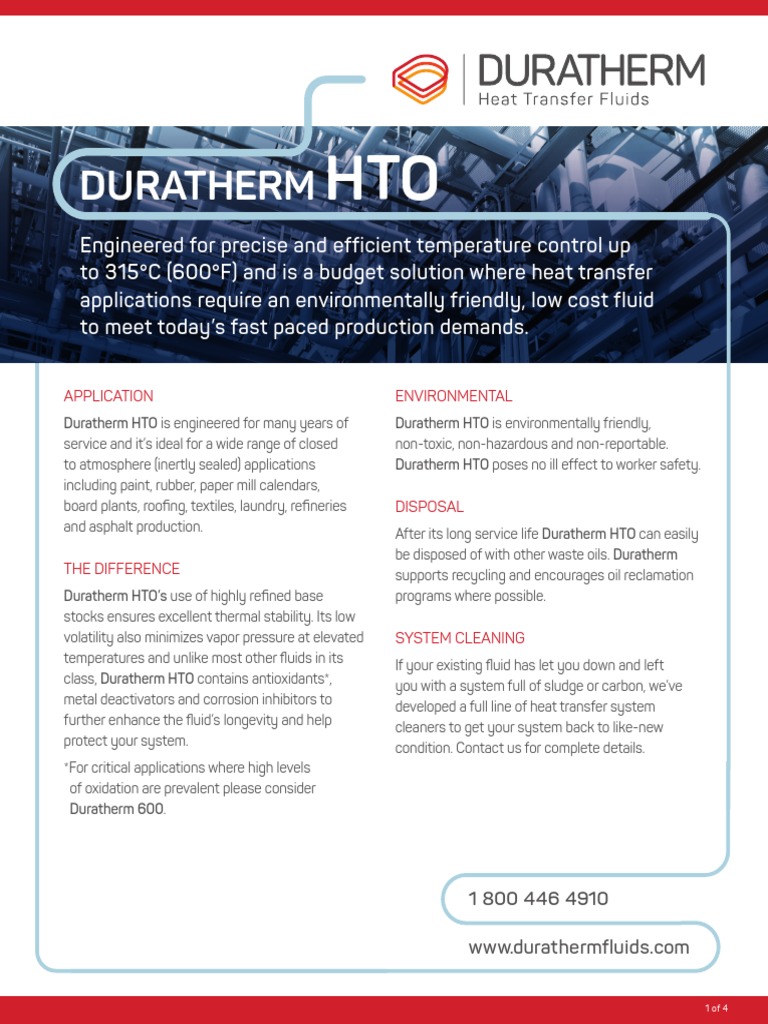 Duratherm: Application Environmental | PDF | Viscosity | Heat Transfer