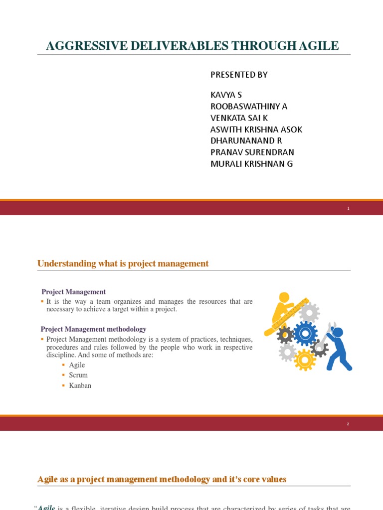 Aggressive Deliverables Through Agile: Understanding Agile Project ...