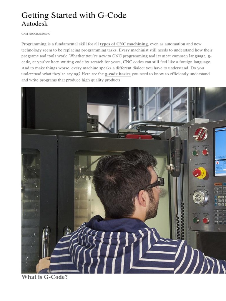 Getting Started With CNC Gcode | PDF | Numerical Control | Metalworking
