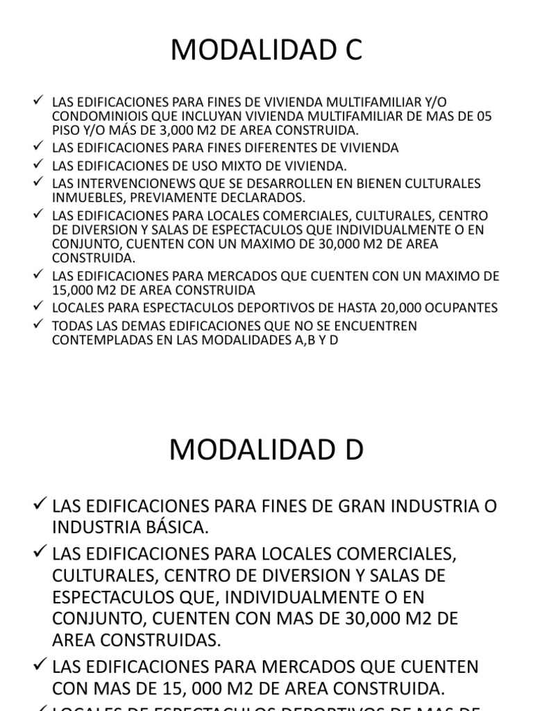 Modalidad C y D | PDF | Business