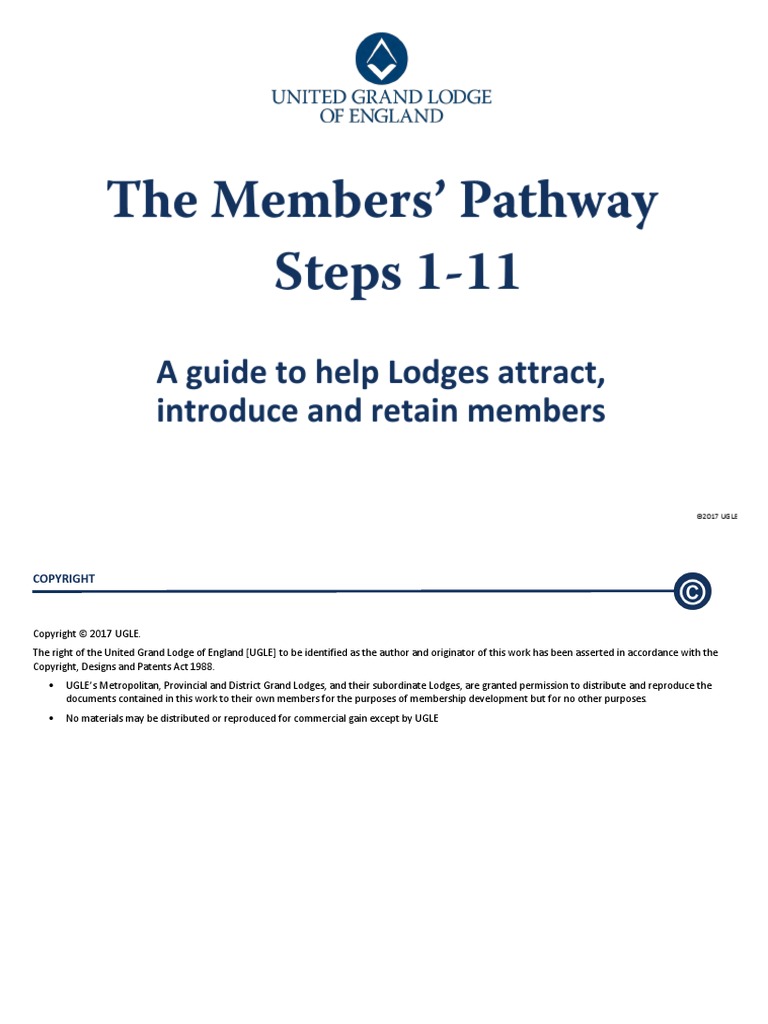 TheMembers PathwaySteps1 11.v17 PGL Herts | PDF | Freemasonry | Masonic ...