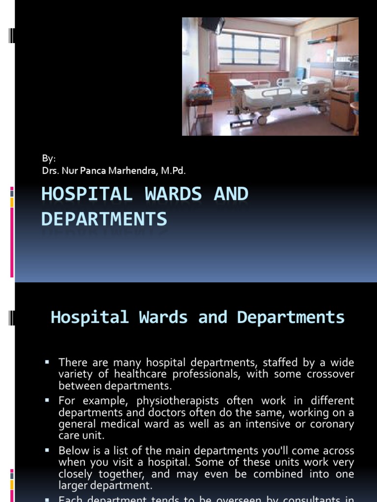 An Overview of Hospital Wards and Departments | PDF | Emergency ...