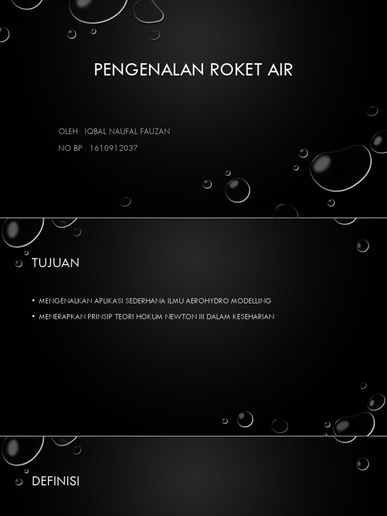 Pengenalan Roket Air | PDF