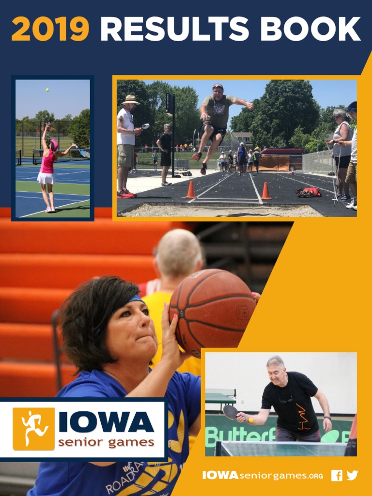 2019 Summer Iowa Senior Games Results Book | PDF | Iowa | Des Moines