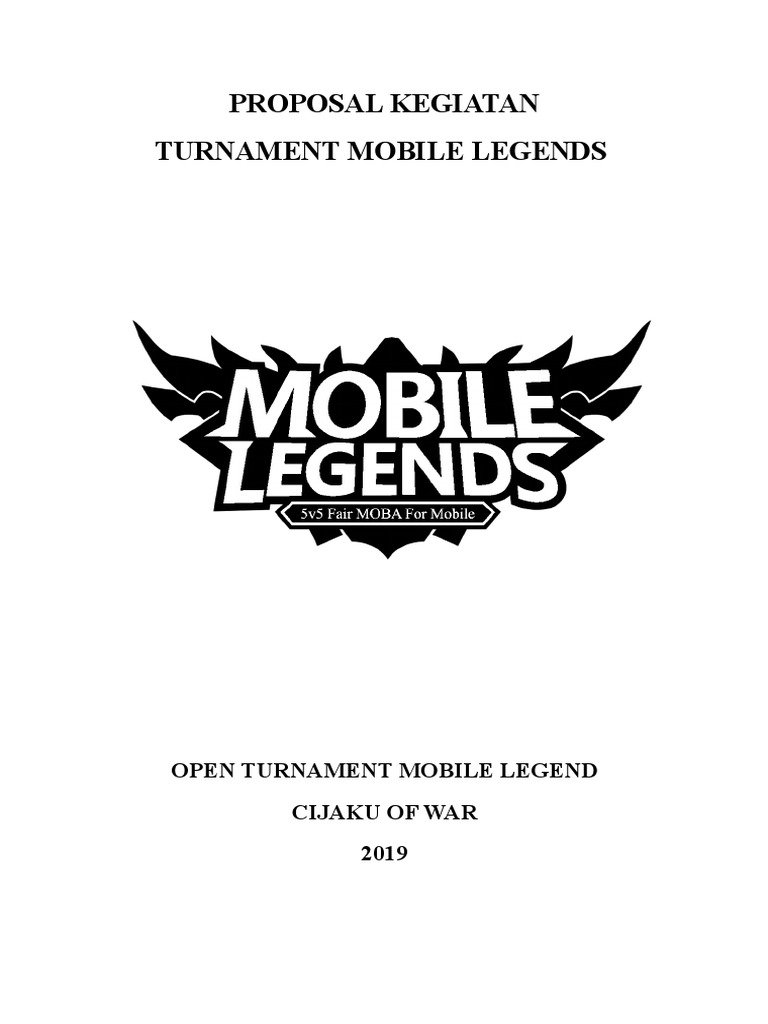 Proposal Kegiatan Mobile Legend | PDF