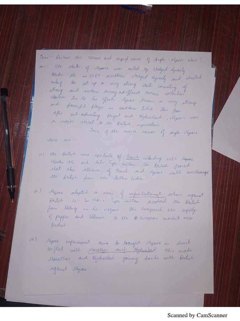 Anglo Mysore War | PDF