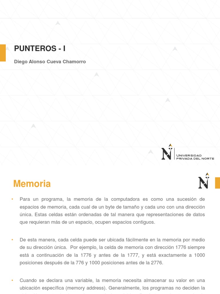 Introducción a los punteros en programación | PDF | Puntero (Programación de computadora ...