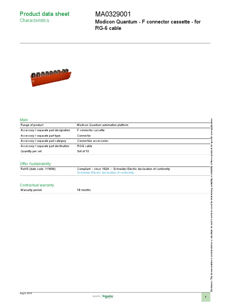 Modicon Quantum F Connector Guide | PDF | Technology & Engineering