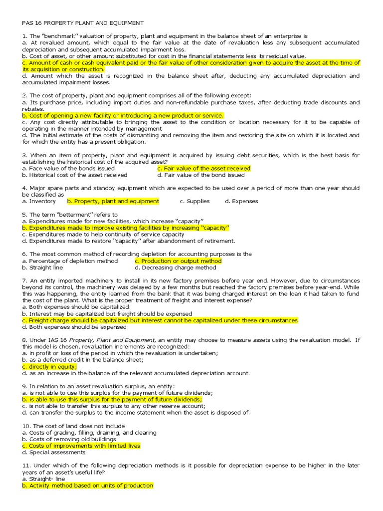 Pas 16 Ppe | PDF | Depreciation | Expense