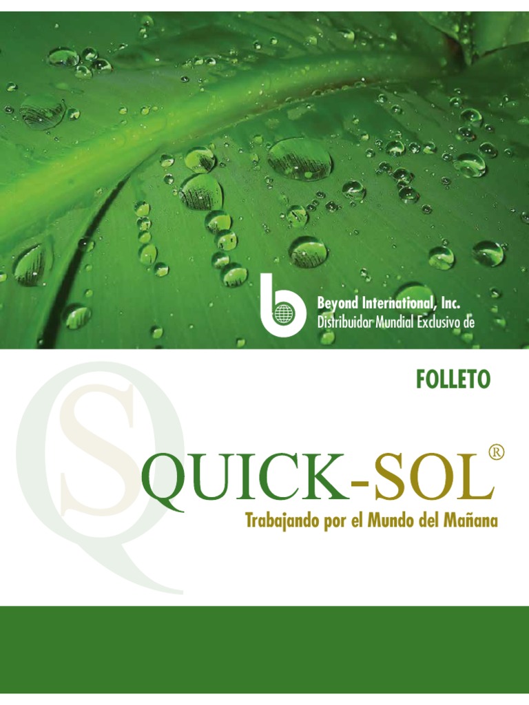 Quick Sol® | PDF | Suelo | Agua