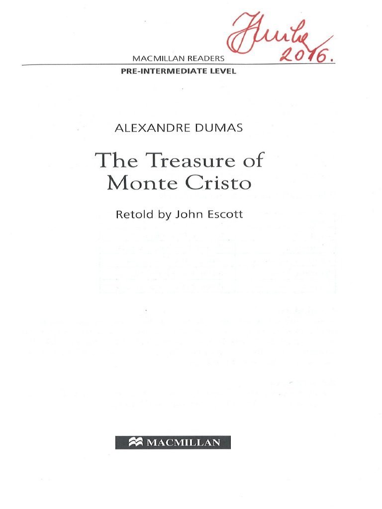 The Treasure of Monte Cristo PDF | PDF