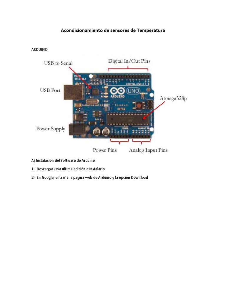 Temperatura Con Arduino | PDF | Arduino | Bienes manufacturados