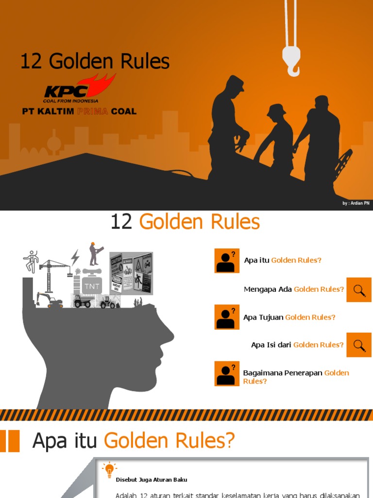 12 Golden Rules | PDF