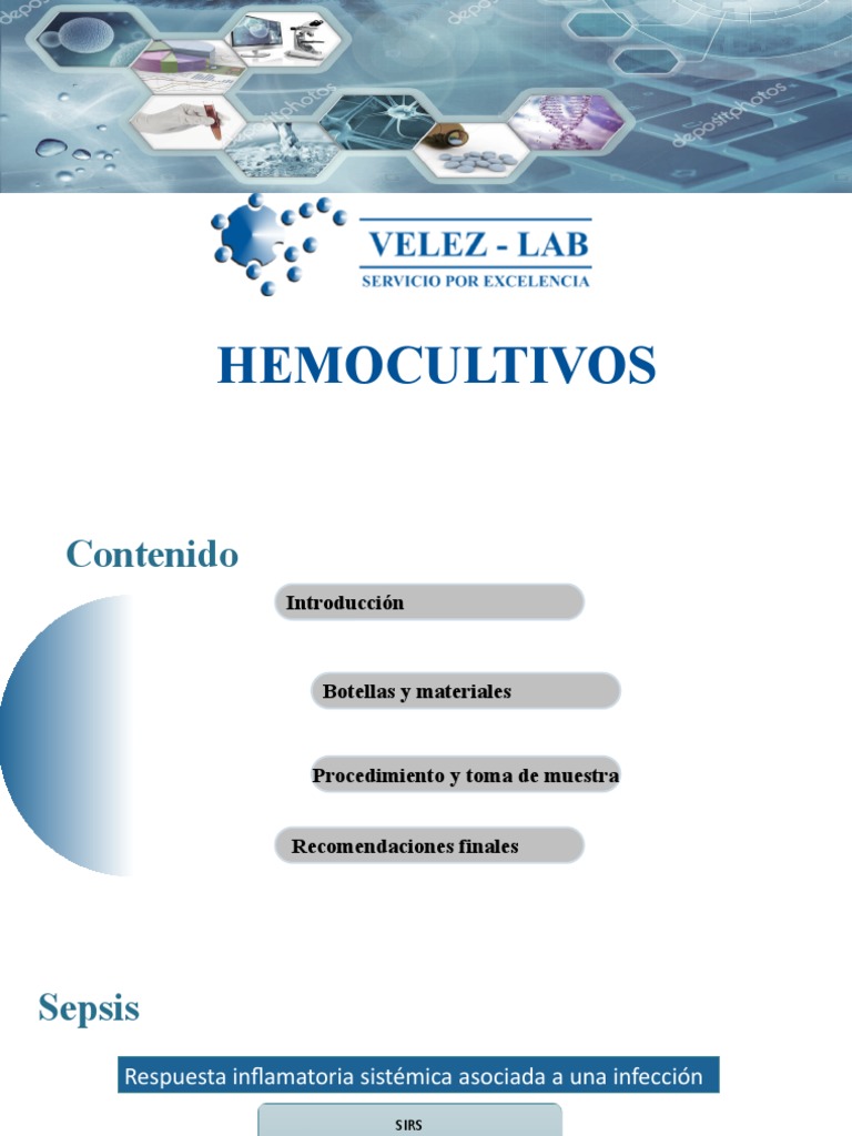 Presentacion Hemocultivos CJSM | PDF | Septicemia | Especialidades Medicas