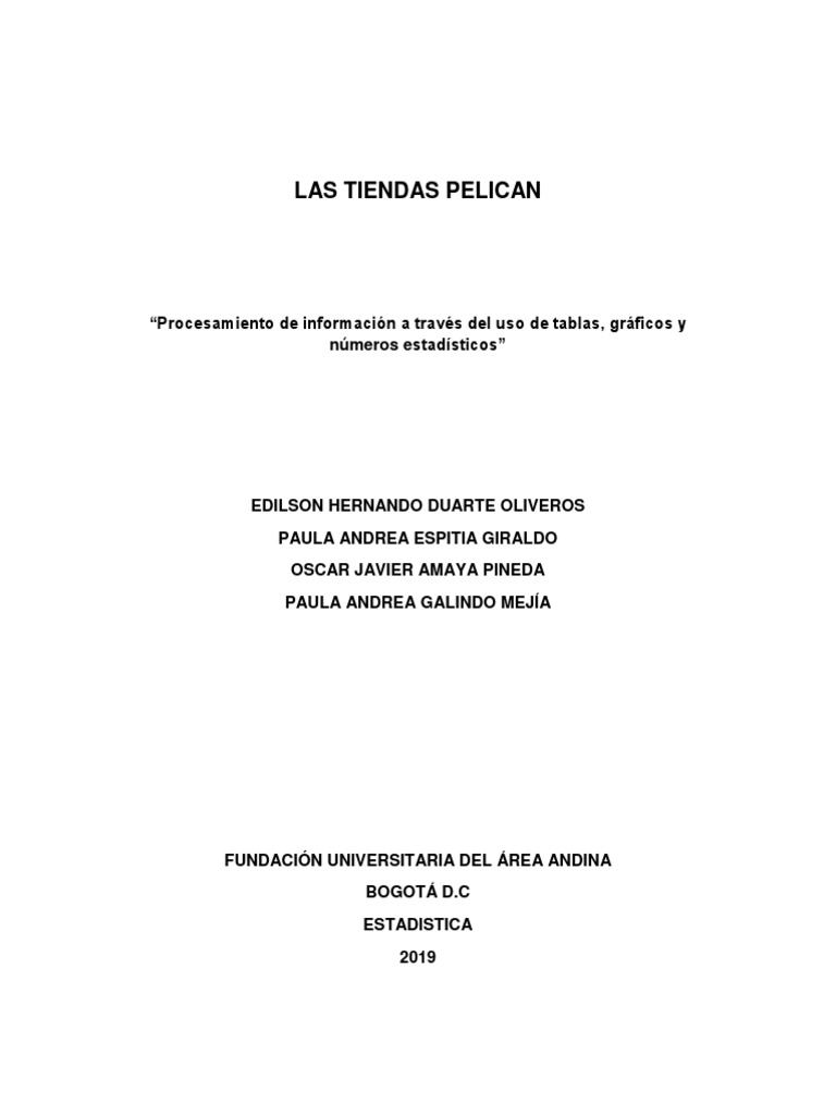 Las Tiendas Pelican | PDF | Cupón | Estadísticas