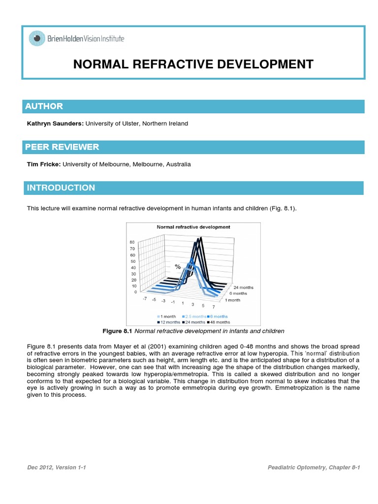 08 Normal Refractive Development | PDF | Senses | Diseases Of The Eye ...