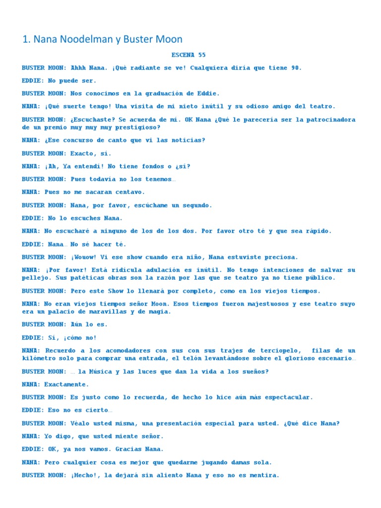 Escenas Casting | PDF