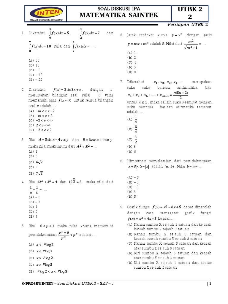 Diskusi - MatIPA Set-2 PDF | PDF