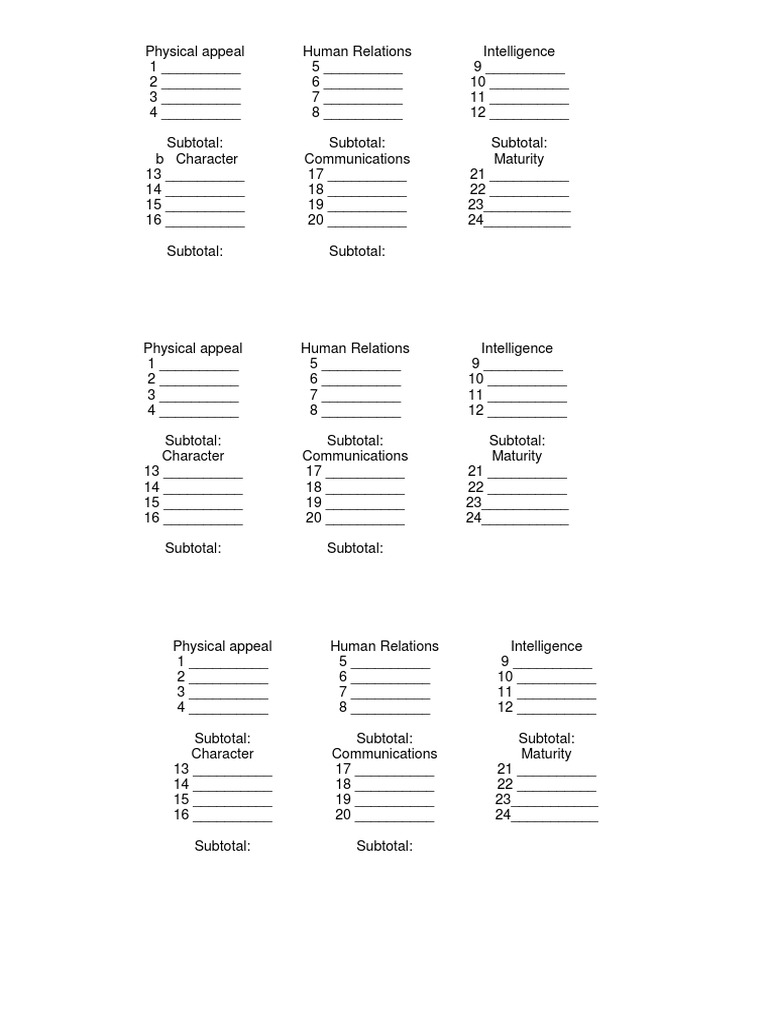 Physical Appeal SCORE | PDF