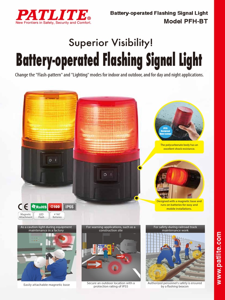 Battery-operated flashing safety beacon | PDF | Lighting | Flash ...