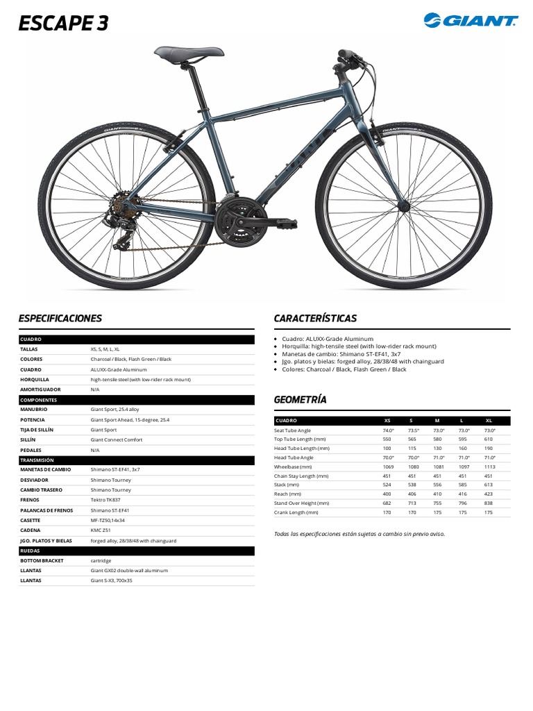 Giant Bicycles Bike 720 | PDF | Land Vehicles | Sports Equipment