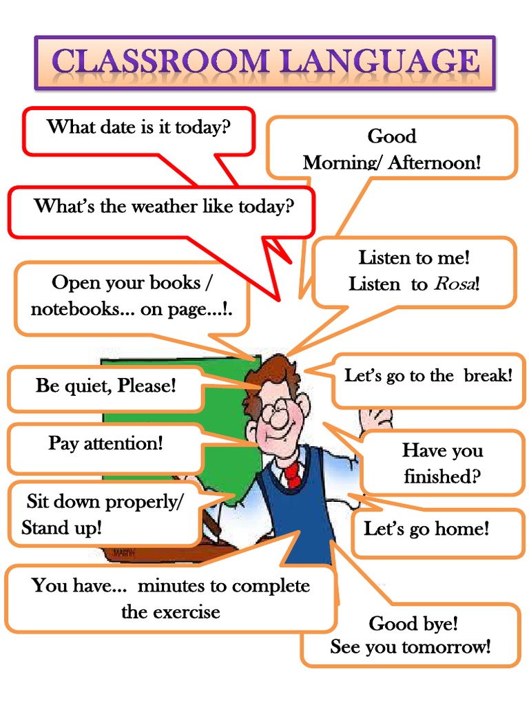 CLASSROOM LANGUAGE Teacher | PDF