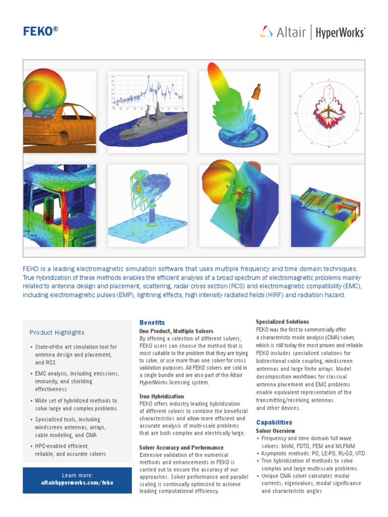 FEKO Software Tutorial | PDF | Electromagnetic Compatibility ...