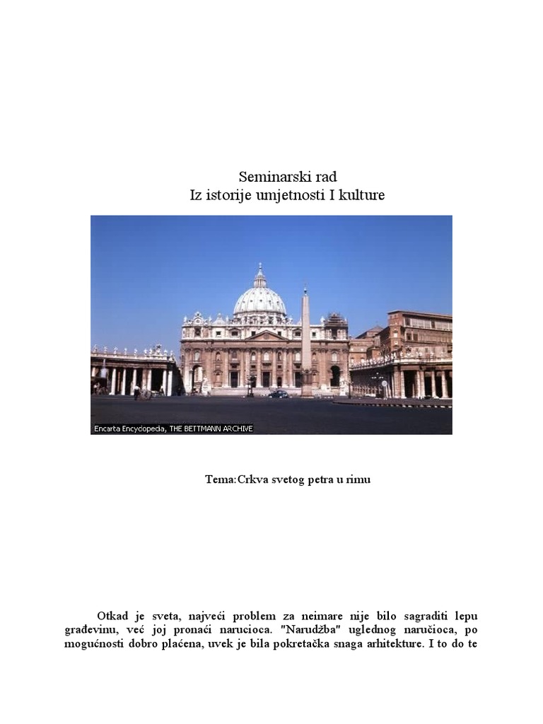 Crkva Sv. Petra U Rimu | PDF