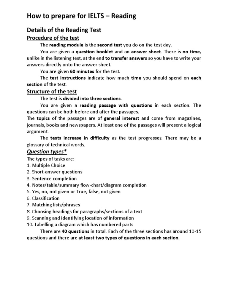How To Prepare For IELTS | PDF | Question | International English ...