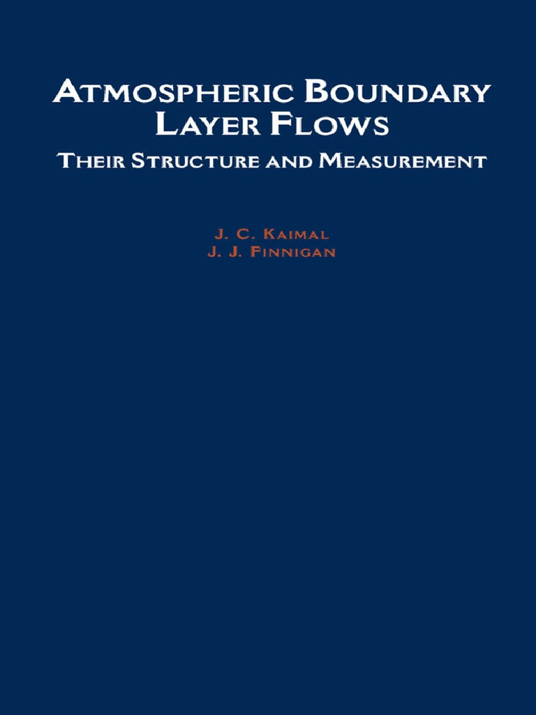 Atmospheric Boundary Layer Flows PDF | PDF | Turbulence | Boundary Layer