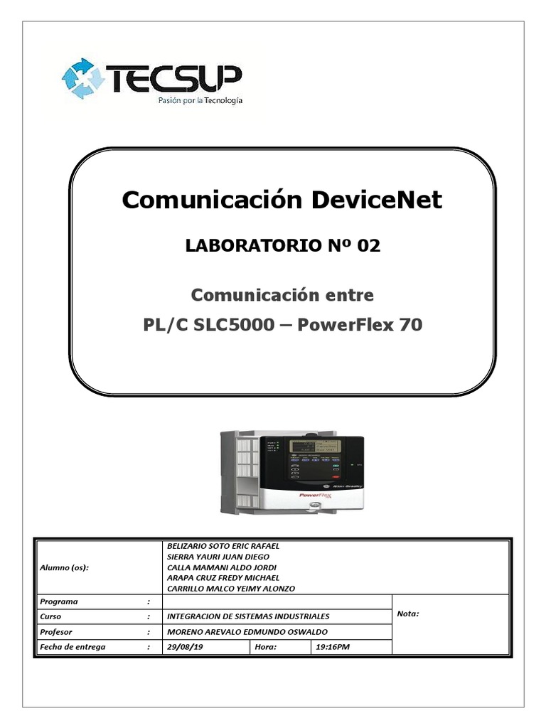 Laboratorio 02 Devicenet | PDF | Controlador lógico programable | Software