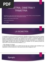 La Perspectiva Trimétrica Es Una Proyección Axonométrica | PDF